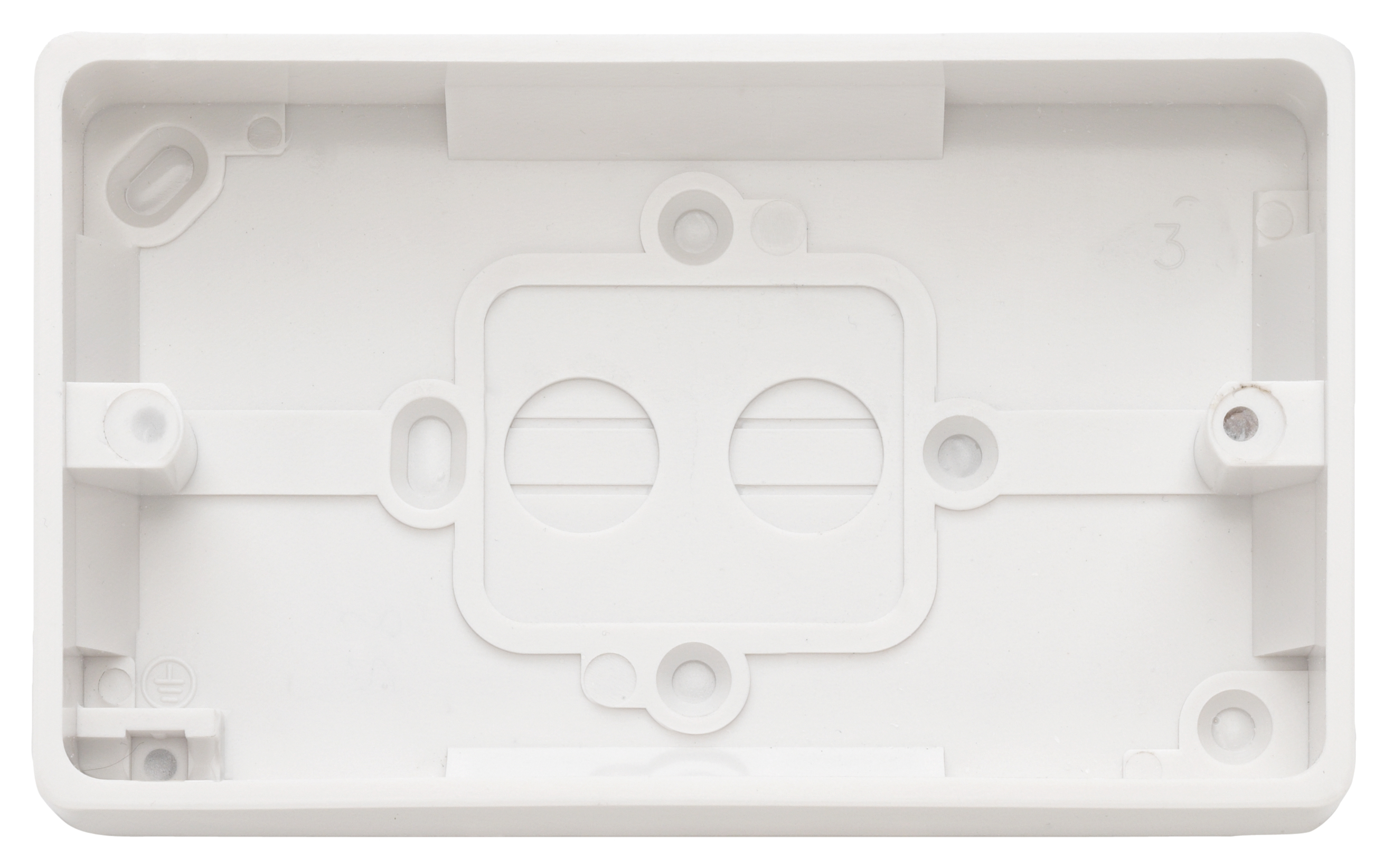 Double Surface Box 25mm (Use With Sockets-20&32A DP Switch)