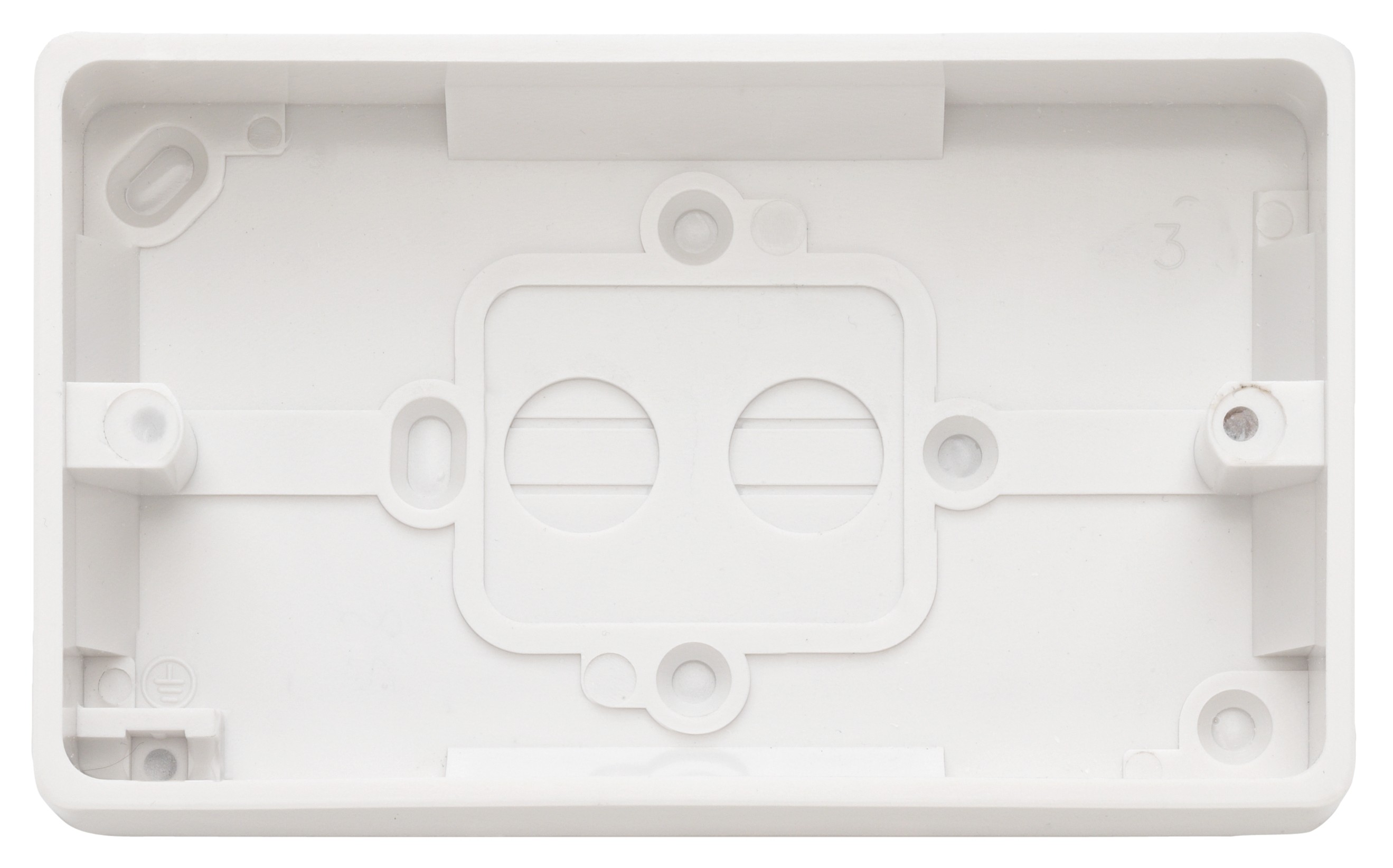 Double Surface Box 25mm (Use With Sockets-20&32A DP Switch)