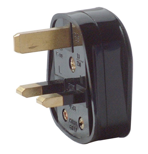 Plug top 13A black