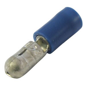1.50-2.5mm x 5.00mm Blue Bullet male terminal cable lugs