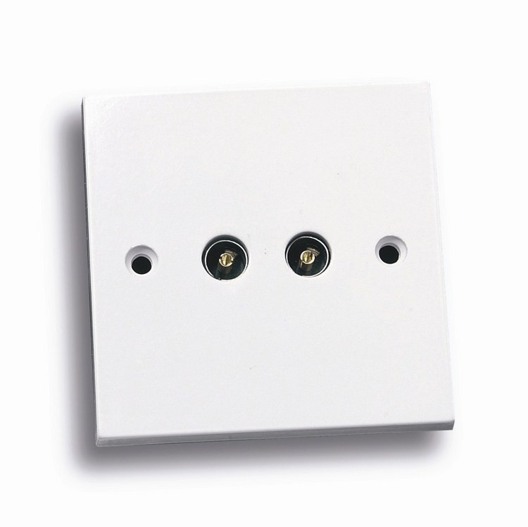 Standard white double Co-Axial socket