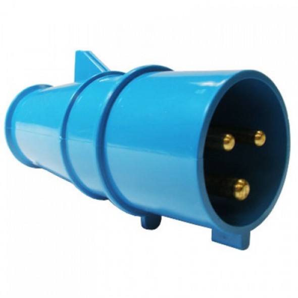 240V Blue Plug 32Amp 2P + E IP44