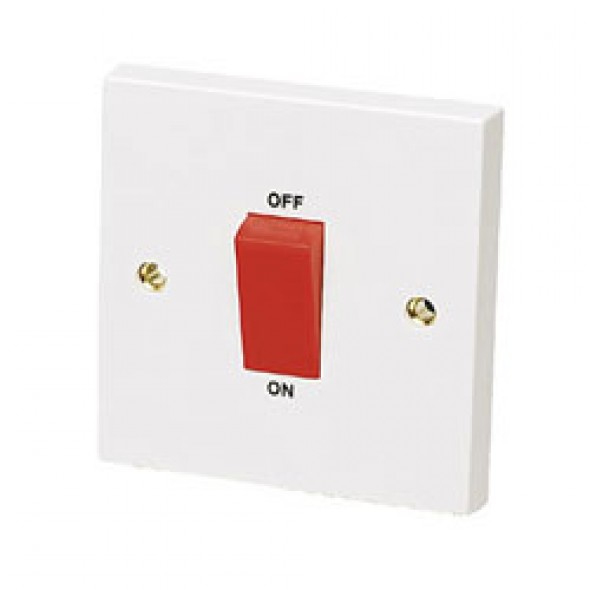 Standard white 45A DP Switch