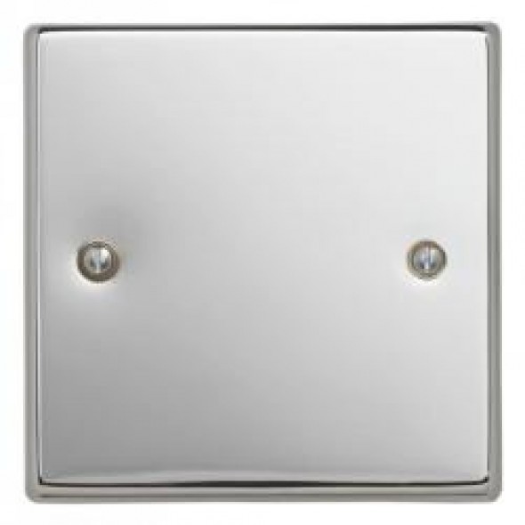 1 Gang Polished Chrome Blank Plate