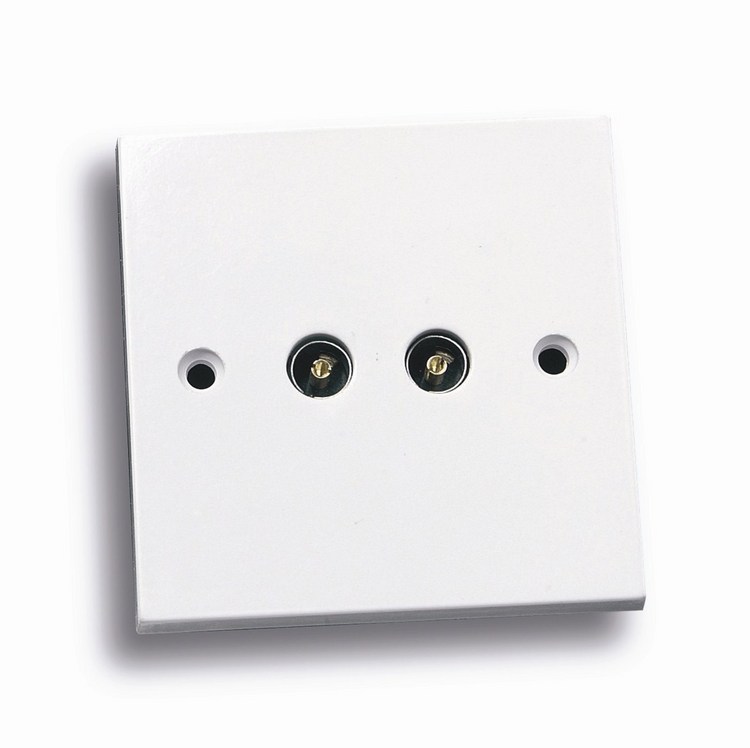 Standard white double Co-Axial socket
