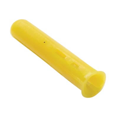 Yellow Plastic wall plug
